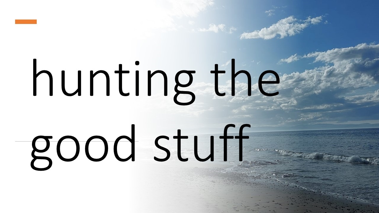 - hunting the good stuff - new version